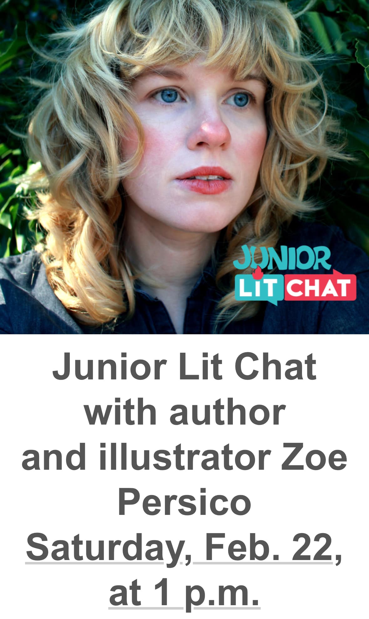 Meet Author and Illustrator Zoe Persico at the Junior Lit Chat Event ...